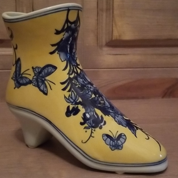 None | Accents | Victorian Style Porcelain Decorative Boot | Poshmark